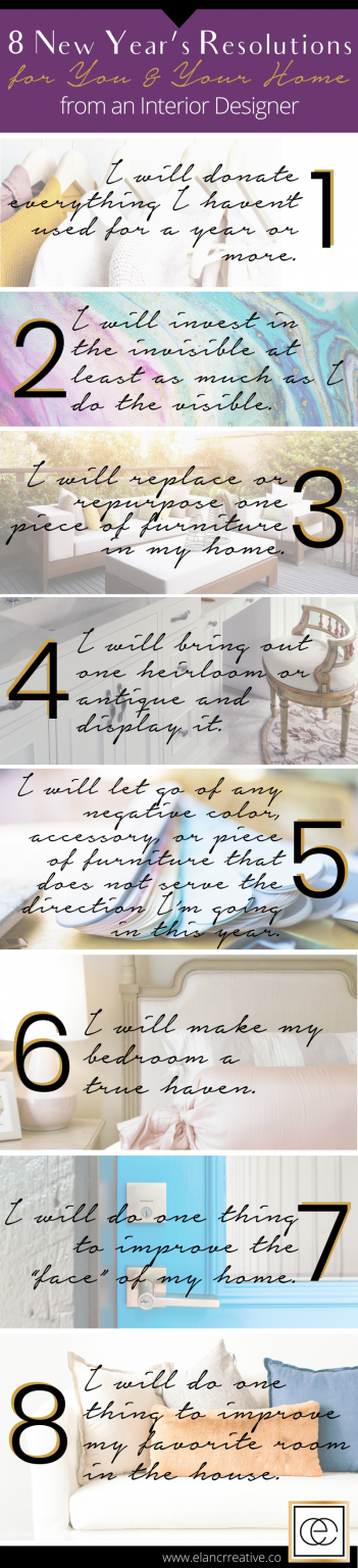 8 New Year's Resolutions for YOU & Your Home - éLAN Creative