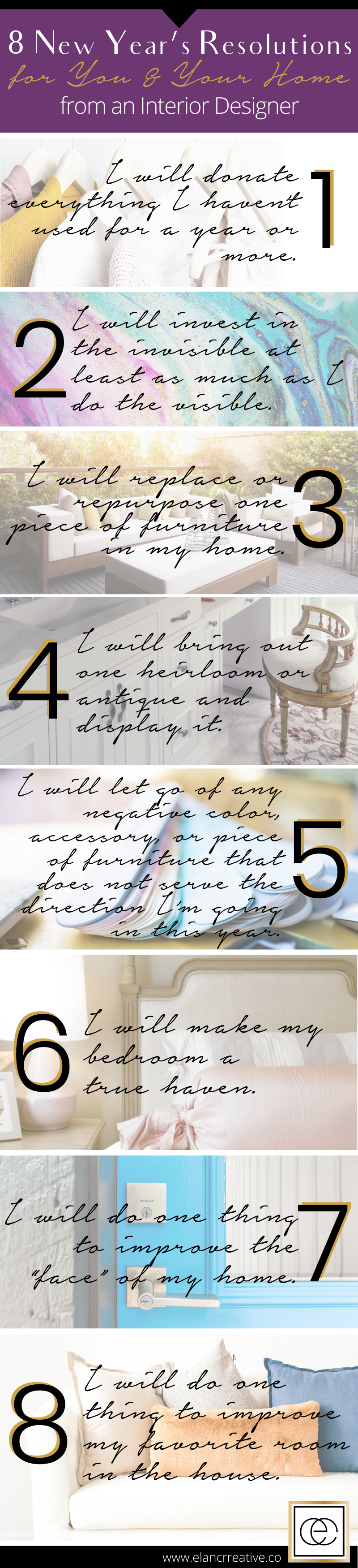 8 New Year's Resolutions for YOU & Your Home - éLAN Creative